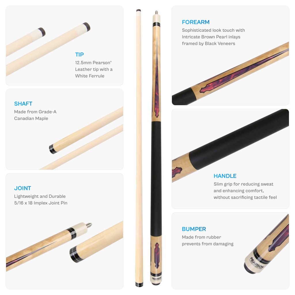 Pearson League Cue Brown - Pearson Cues