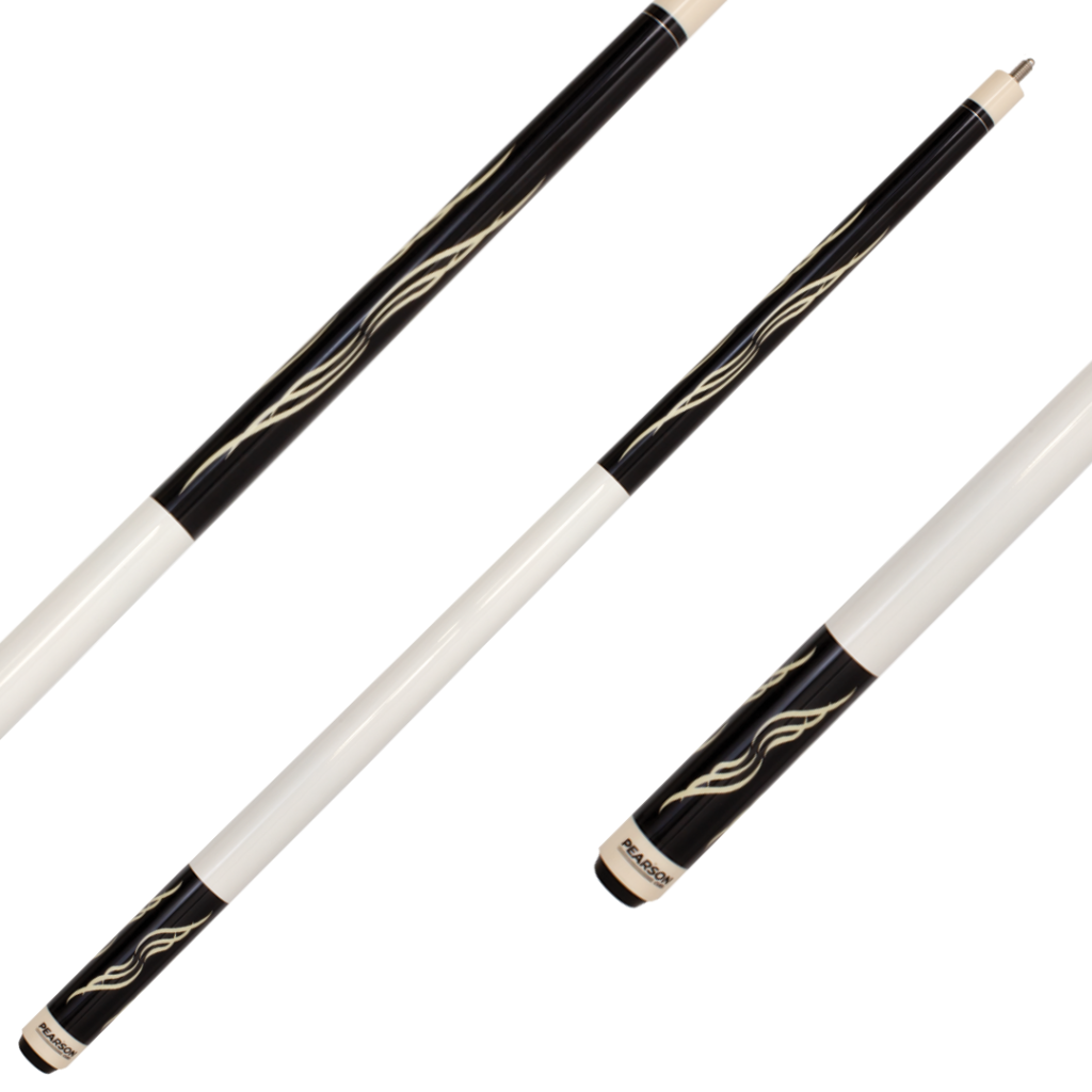 PK Carbon Clear Cue Black with White Handle 21oz 11.8mm - Pearson Cues